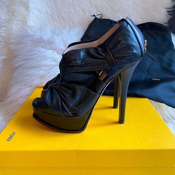 Fendi | Shoes | Authentic Fendi Black Booties | Poshmark